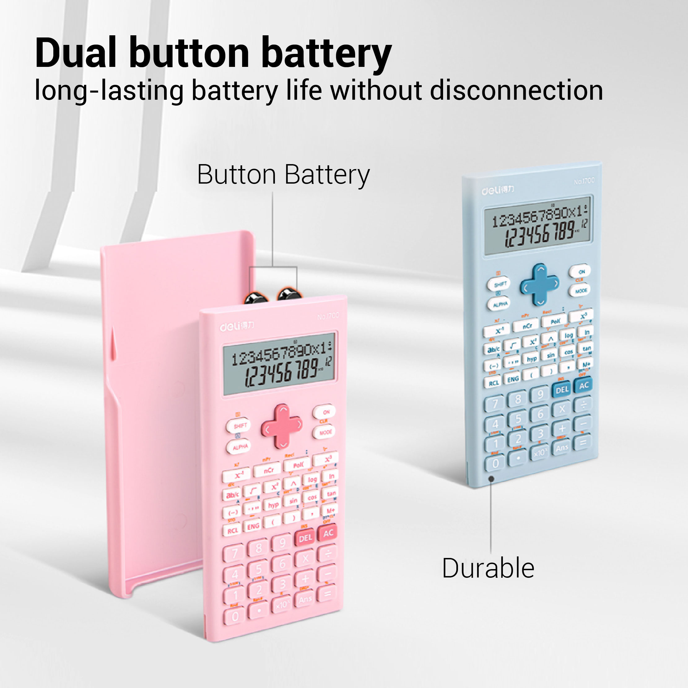 Deli OuYang Nana Series Scientific Calculator 240 Functions 10+2 Digits ...