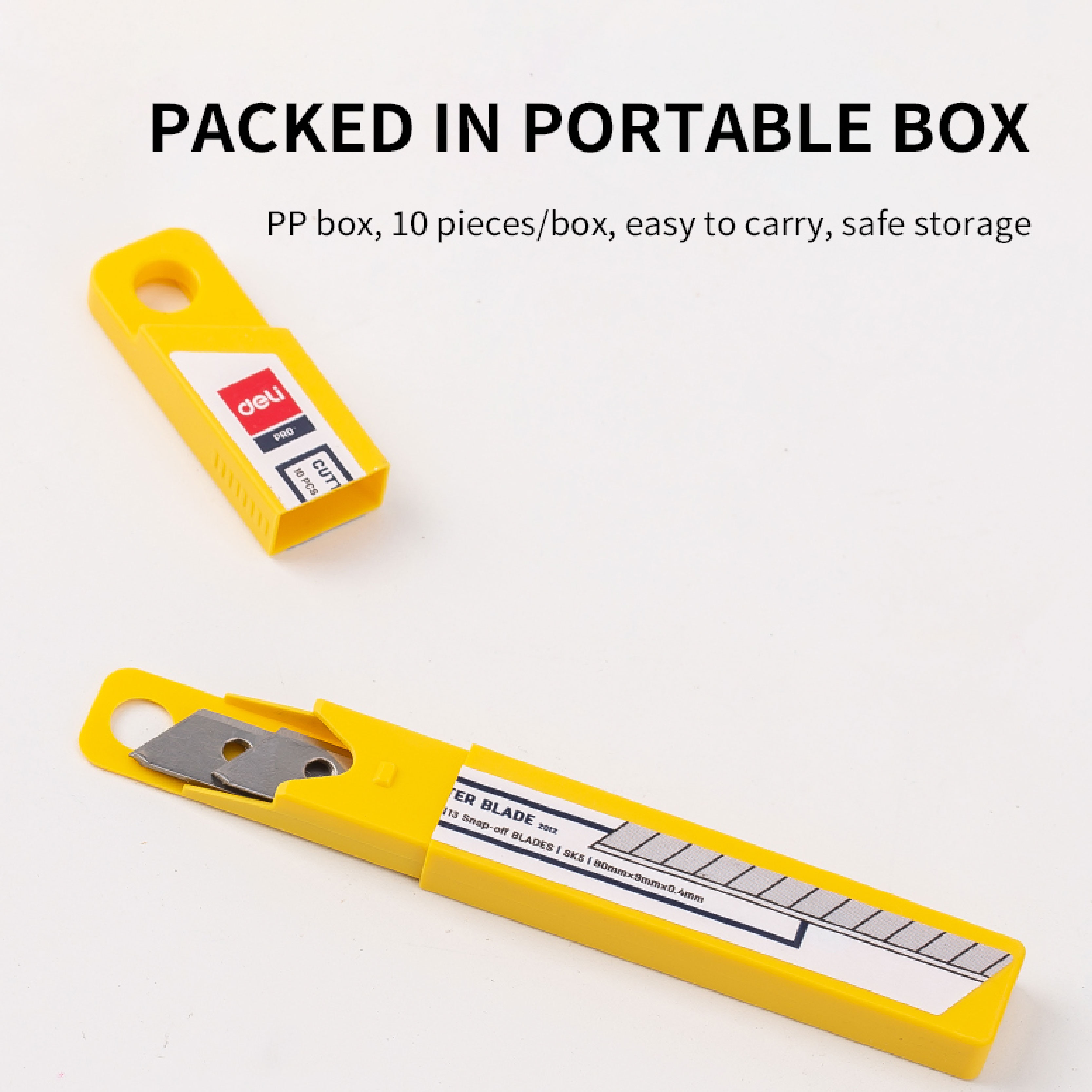 Deli Utility Cutter Knife Refill Snap Blade 8 Snaps/13 Snaps Refill for ...