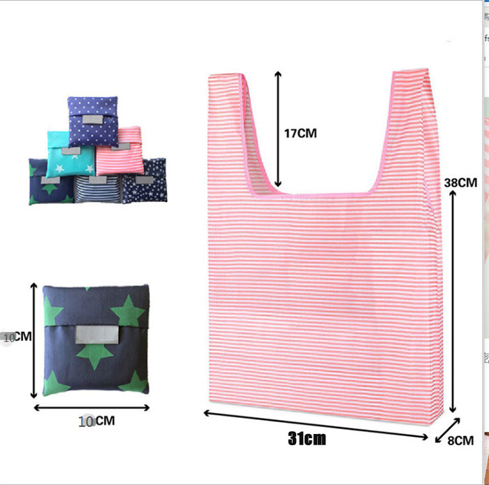 Foldable Recycle Bag Waterproof Storage Pouch Reusable Grocery Bag ...