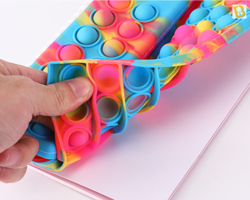 BabyBoss A5 A6 Pop Notebook Spiral Fidget Notebook Silicone Pop It ...