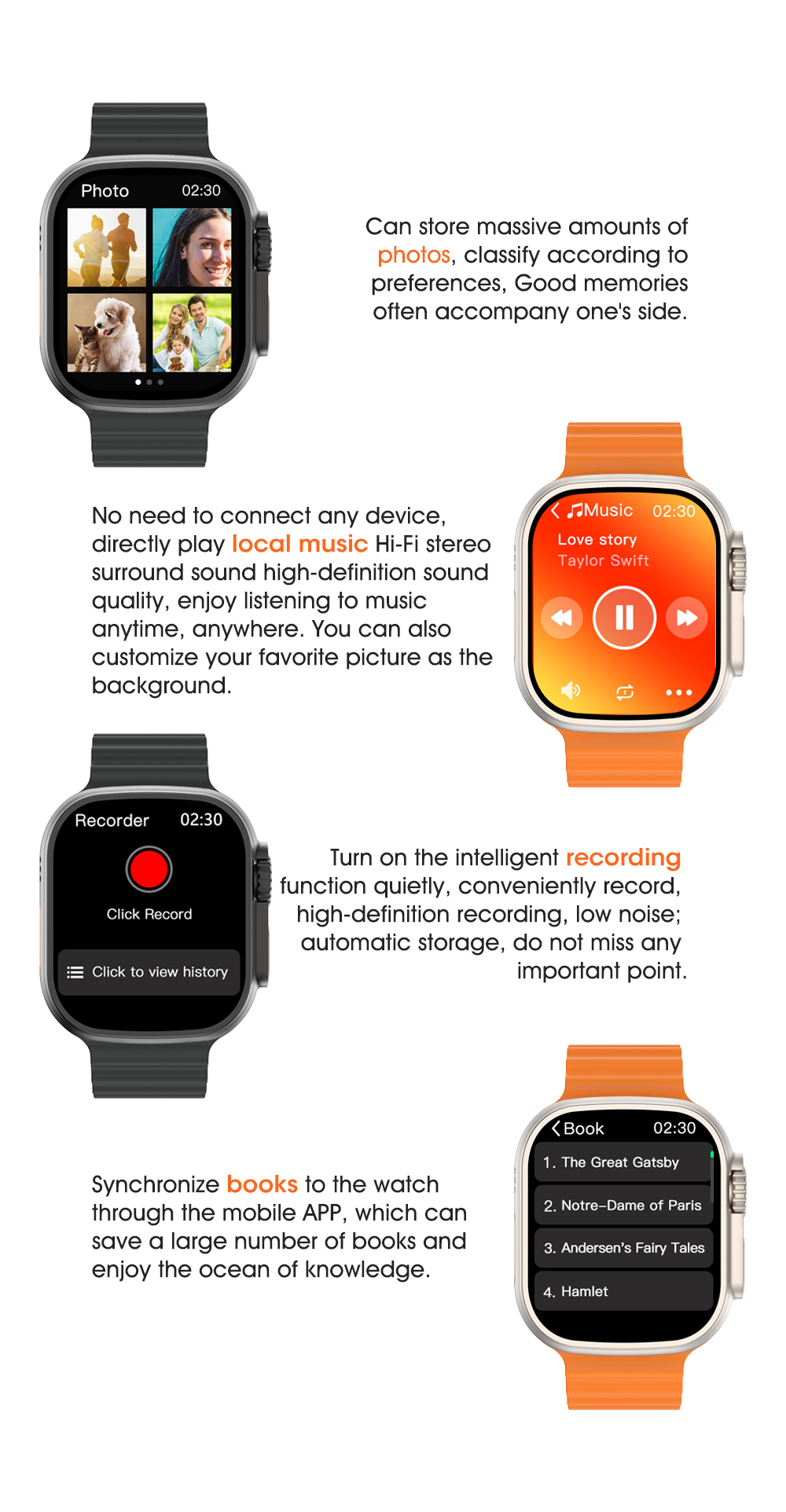 Maxwear U17 max smartwatch 4GB Memory Dynamic Island Series 9 Compass ...