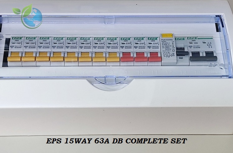 DB BOX FULL SET WITH BUILT IN EPS MCB 6A/10A/20A 1P 6KA & 40A / 63A ...