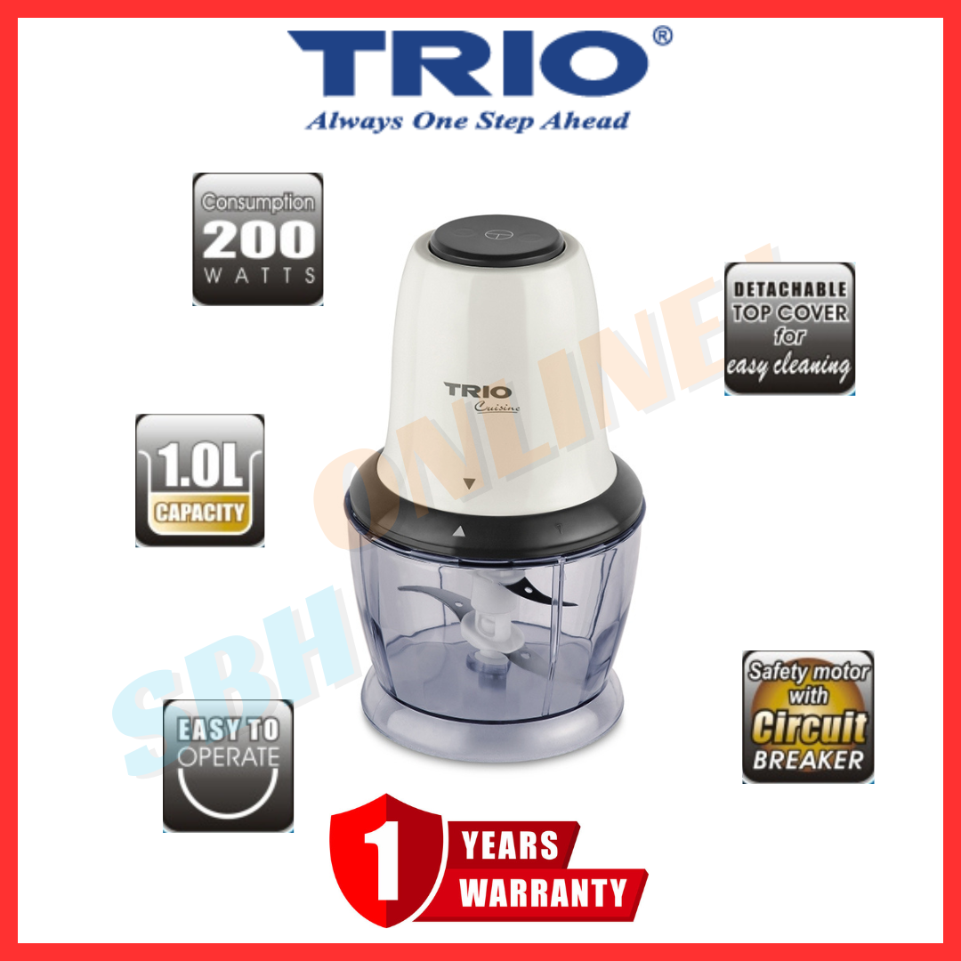 TRIO Mini Electric Chopper Detachable Double / Single Blade , 200W , 1 ...