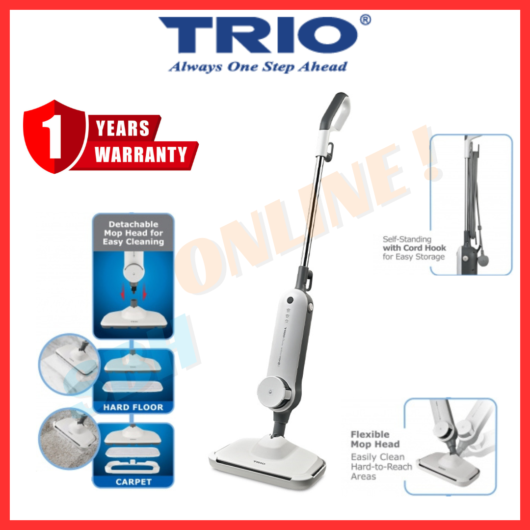 TRIO FLOOR STEAM MOP TFSM-521 , 3 STEAM SELECTION , REMOVABLE WATER ...
