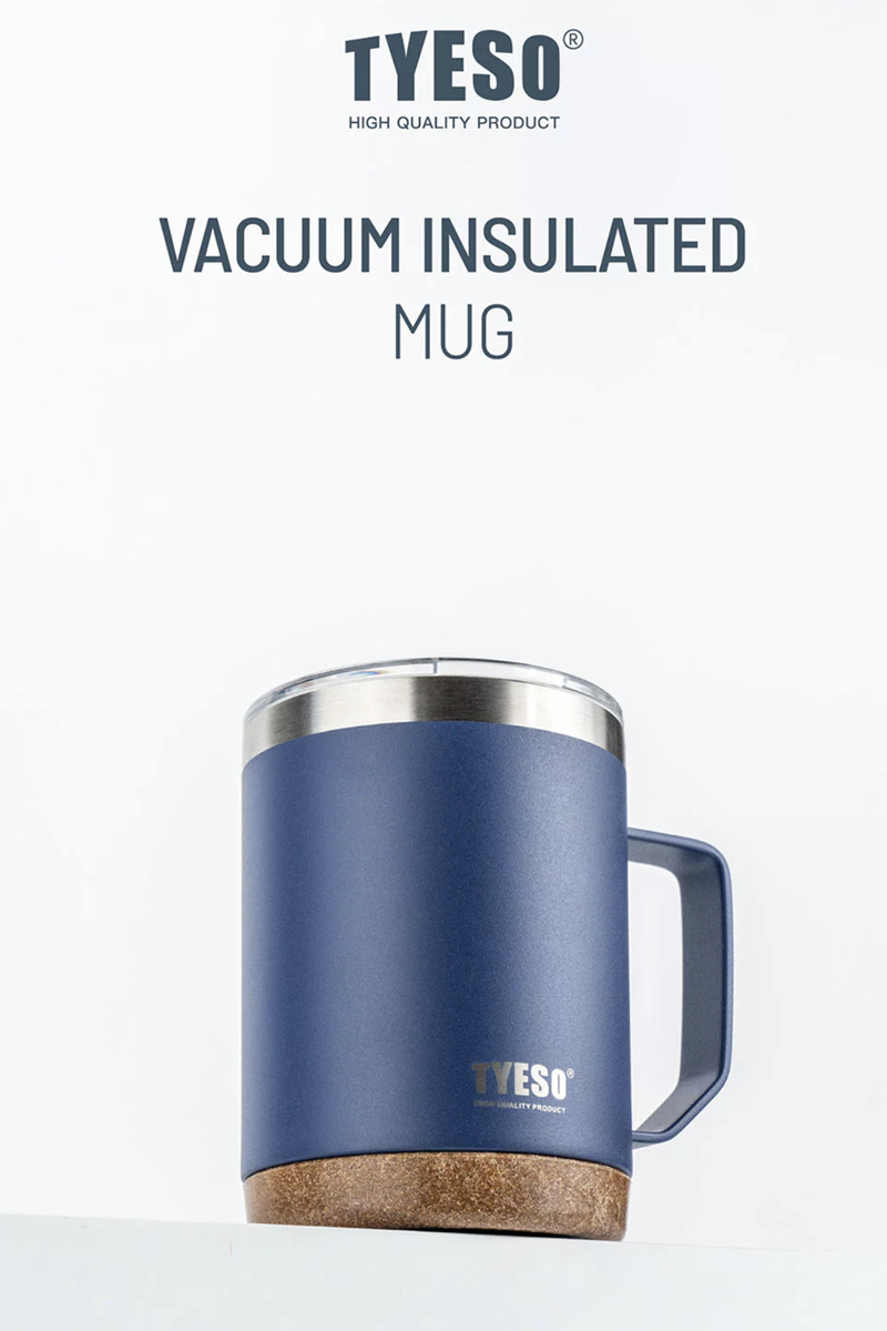 TYESO Thermal Coffee Cup With Side Handle (530ml/710ml) TS-8836/TS-8837 | Shopee Malaysia