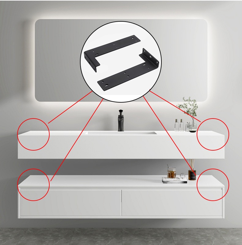 ClassAHW Heavy Duty Floating TV Cabinet Bracket Invisible Concealed ...