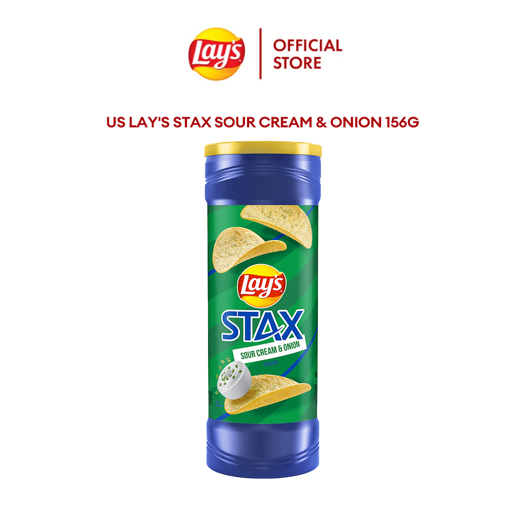 Lay's Stax US Sour Cream & Onion (156g) | Shopee Malaysia