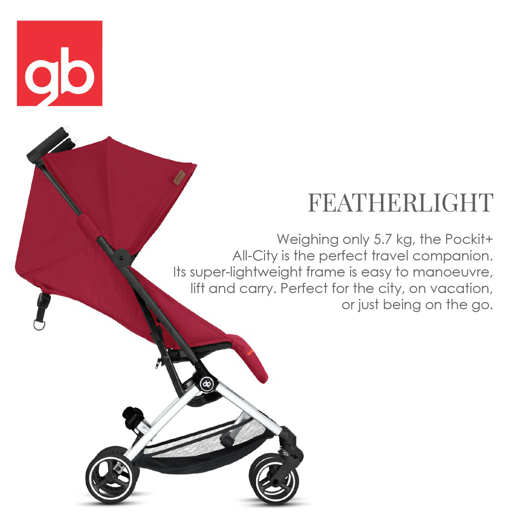 GB Pockit Plus All City Stroller | Pockit+ Lightweight Cabin Size ...