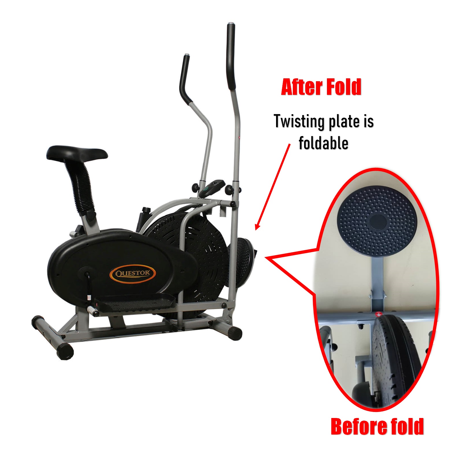 ADSports Orbitrac 8.2A Elliptical Cross Trainer Twister Exercise LCD ...