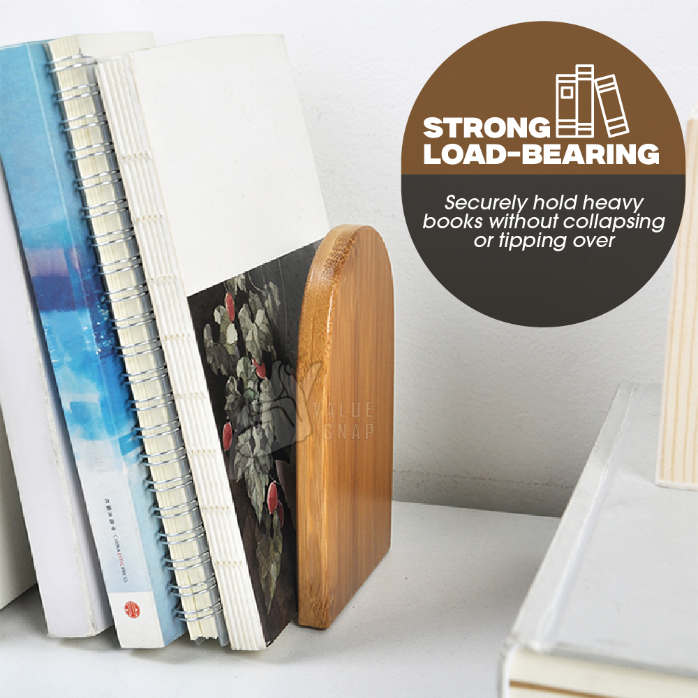 Book Stand creative Wooden desk storage bookshelf student desk bookends ...