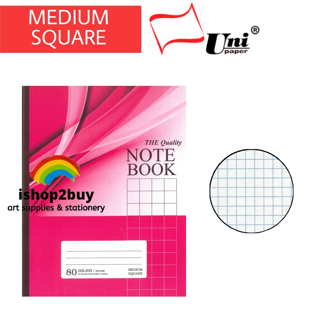 Exercise Book F5 Note Book 10 Book / Pack Single Line / Red Blue Four ...