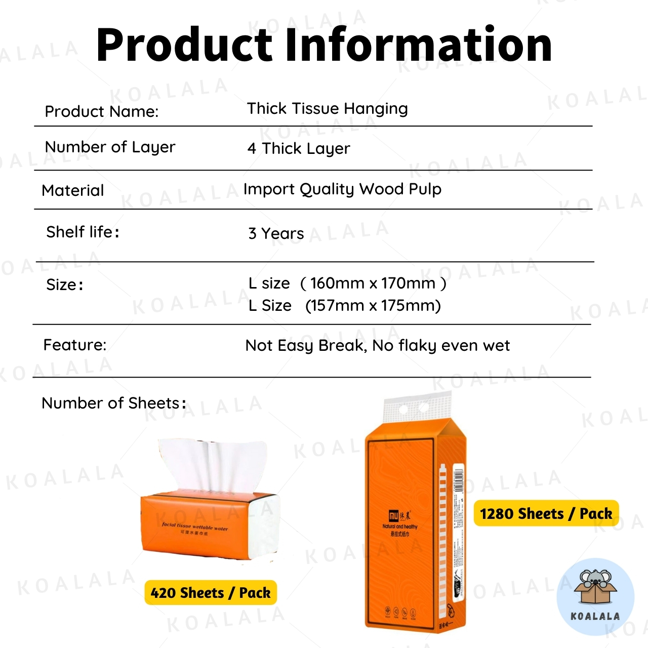 【True Quality】5120pcs Tissue Gantung Hanging Tissue Viral Tisu 4 Layer ...