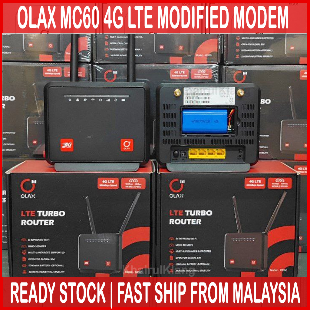 OLAX MC60 4G CAT4 LTE MODIFIED MODEM BYPASS HOTSPOT UNLIMITED WIFI ...
