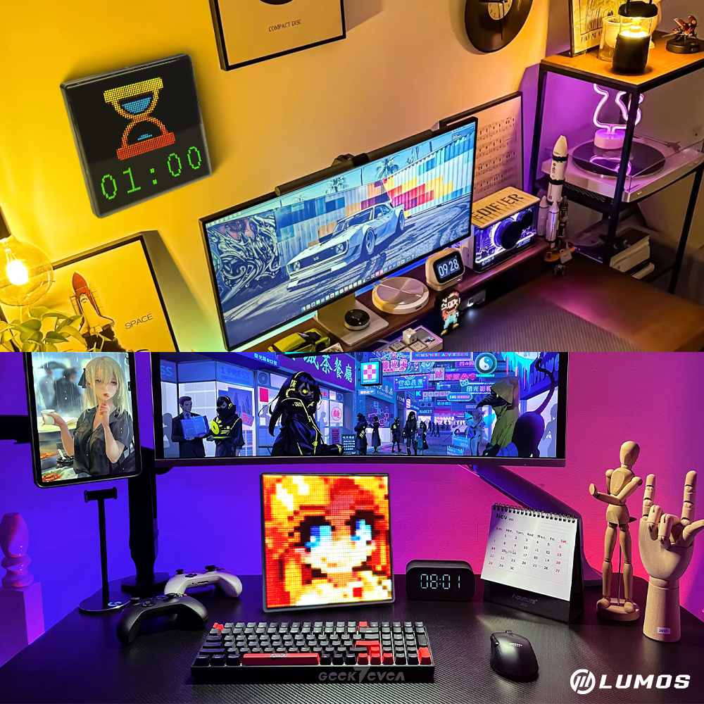 LOY iDot-3 Multi-Purpose DIY Pixel Art 4096 LED DIY RGB Picture, GIF ...