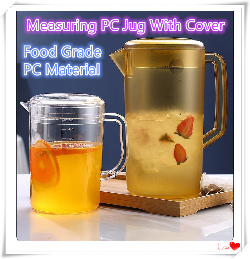 Water Jug With Scale PC Food Grade Material Thicken Cold Hot Jug Air ...