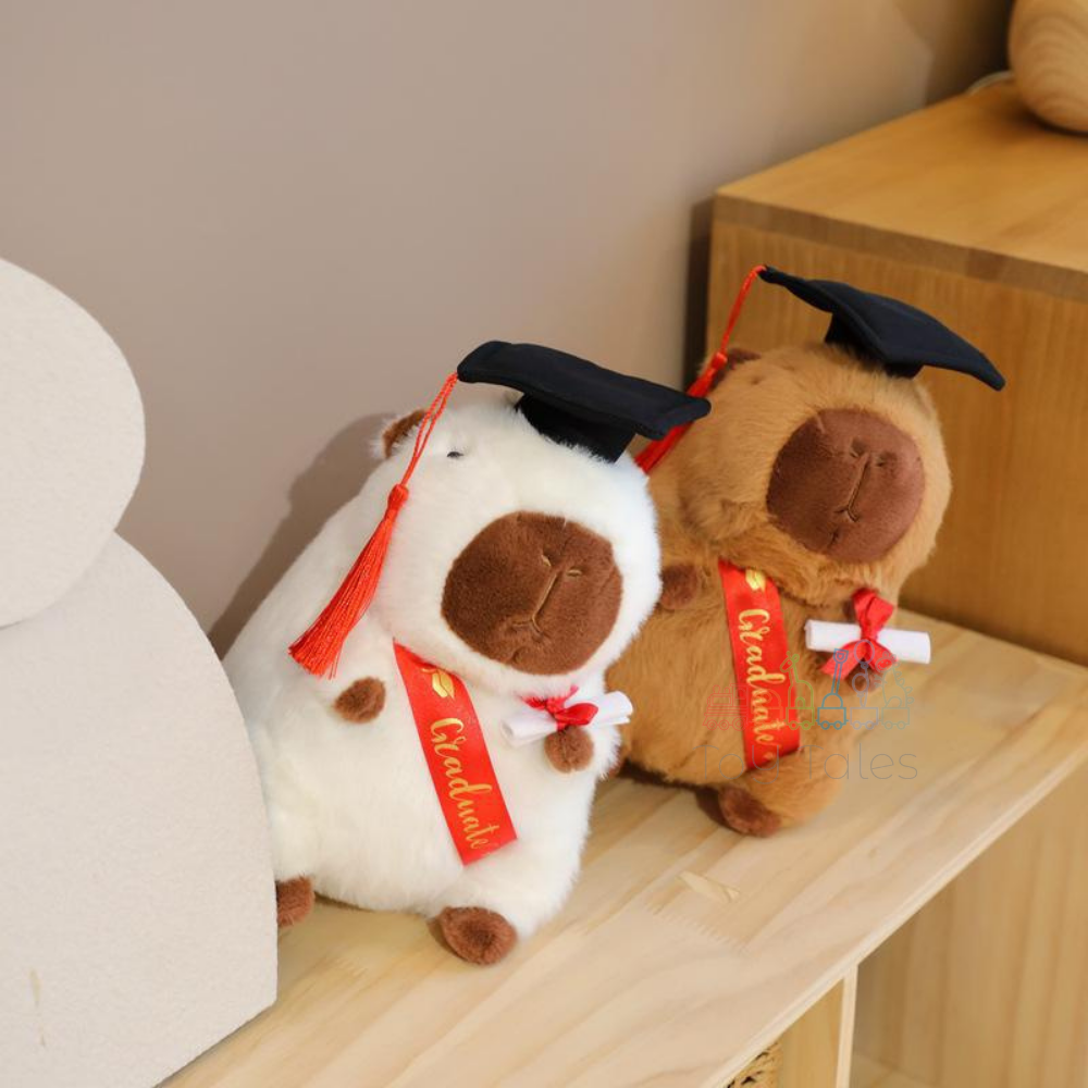 ToyTales 🍭 CAPYBARA PLUSHIE 🍭 Cute Graduation Capybara Plush Doll Soft ...