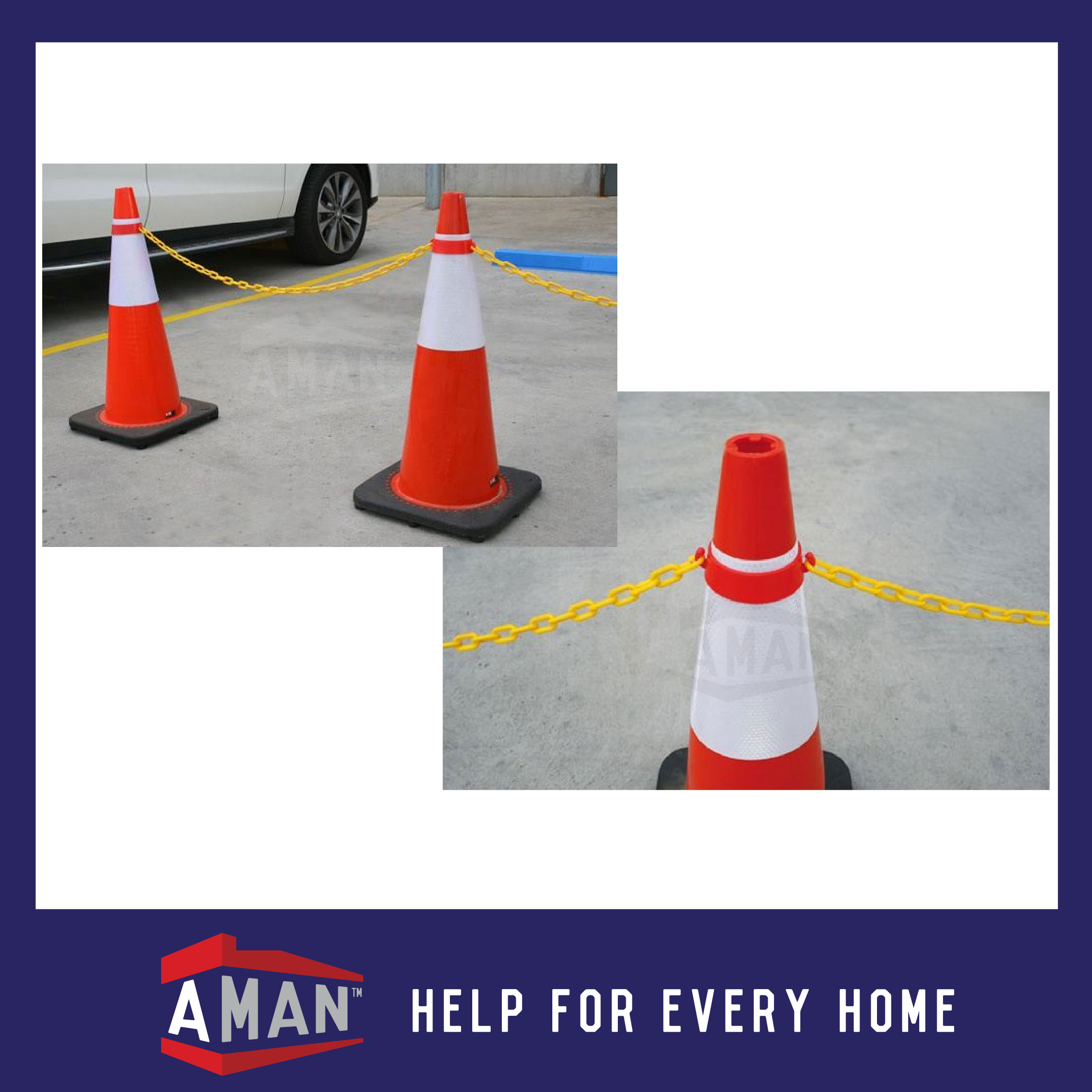 PE Traffic Cone Ring Safety Cone Ring Plastic Chain Connector Cone ...