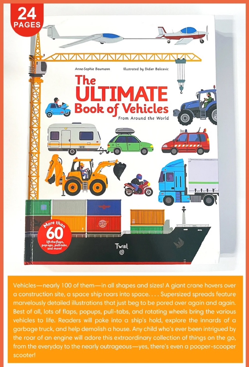 The Ultimate Book of VEHICLES English Children Book Preschool Early ...