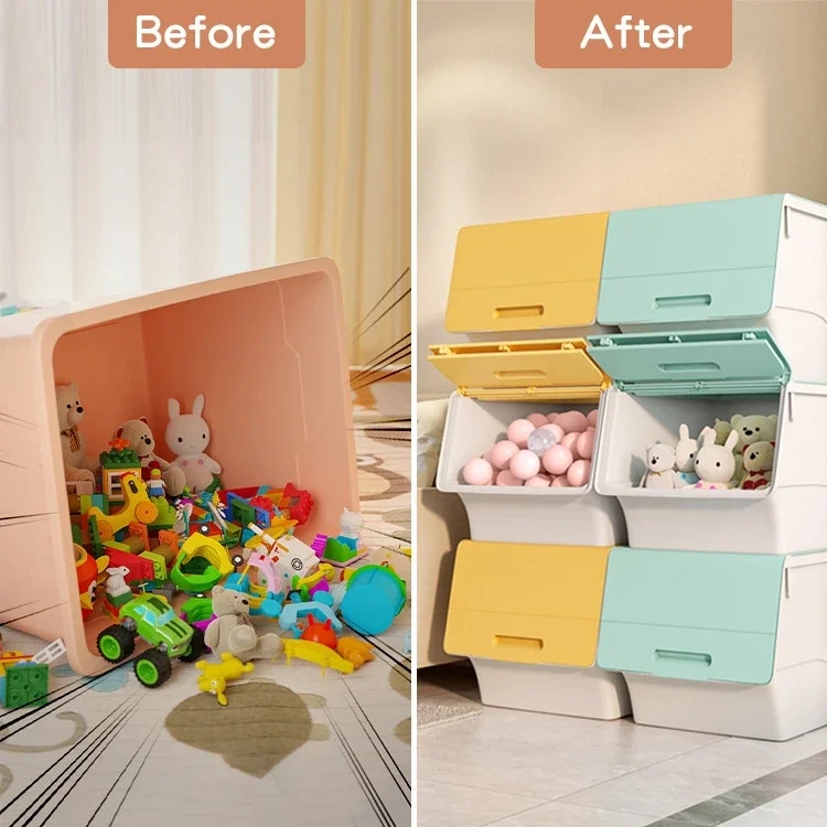 READY STOCK ️36L Multipurpose Front Opening Storage Box Orgnizer Box ...