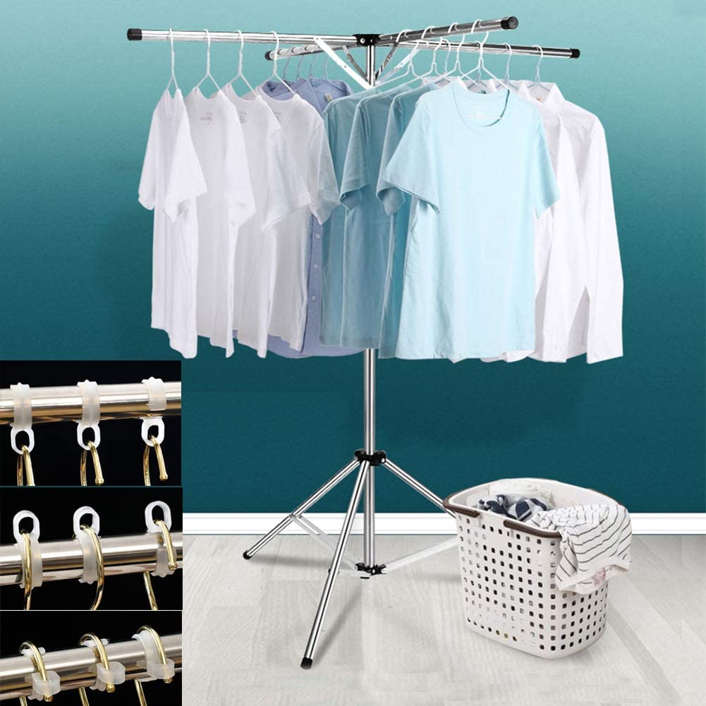 Ready Stock~ Stainless Steel 4 Branches Foldable Extendable Laundry ...