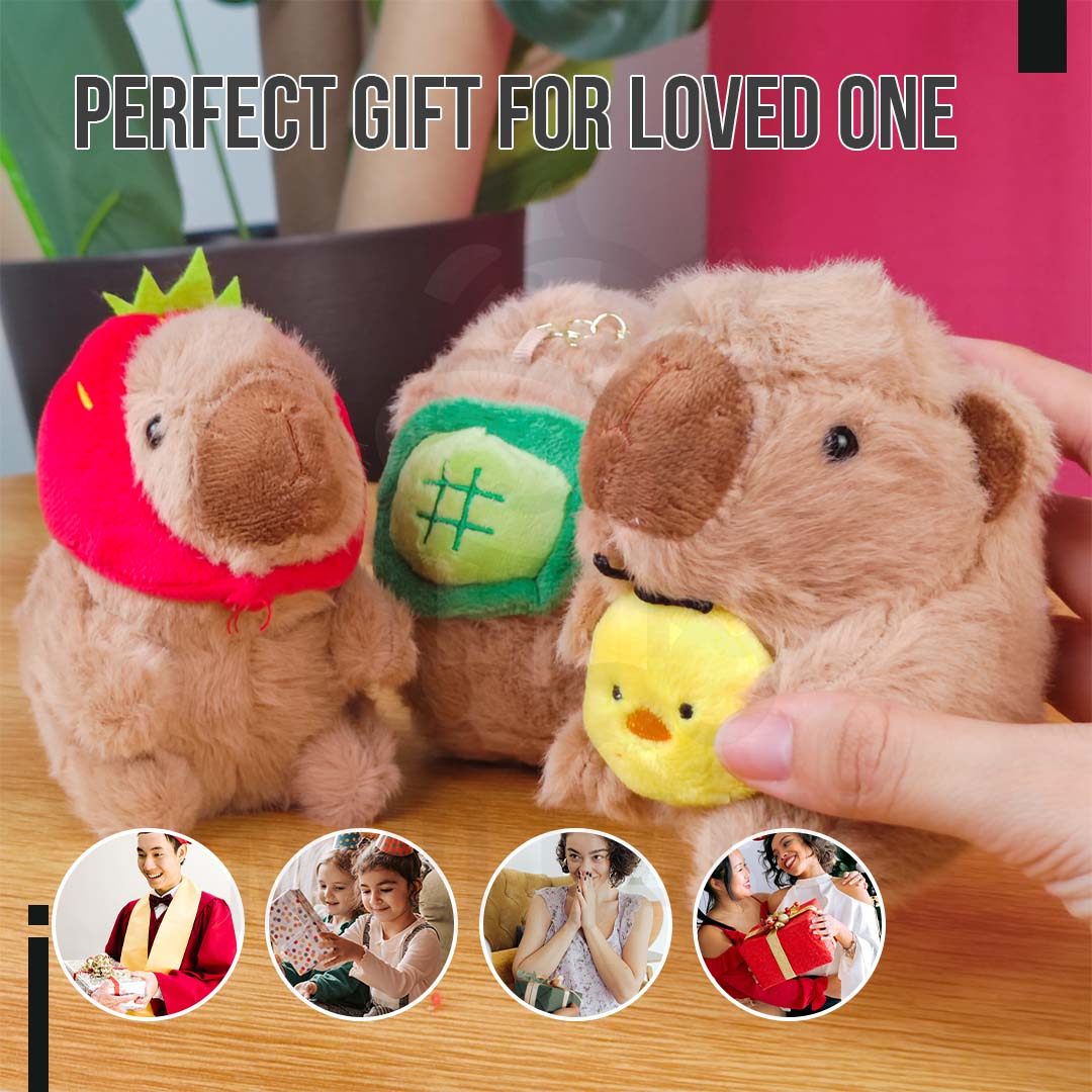 ⭐Moo Baby Keychain Capybara Key Chain Plush Keychain Pendant Cute Charm ...