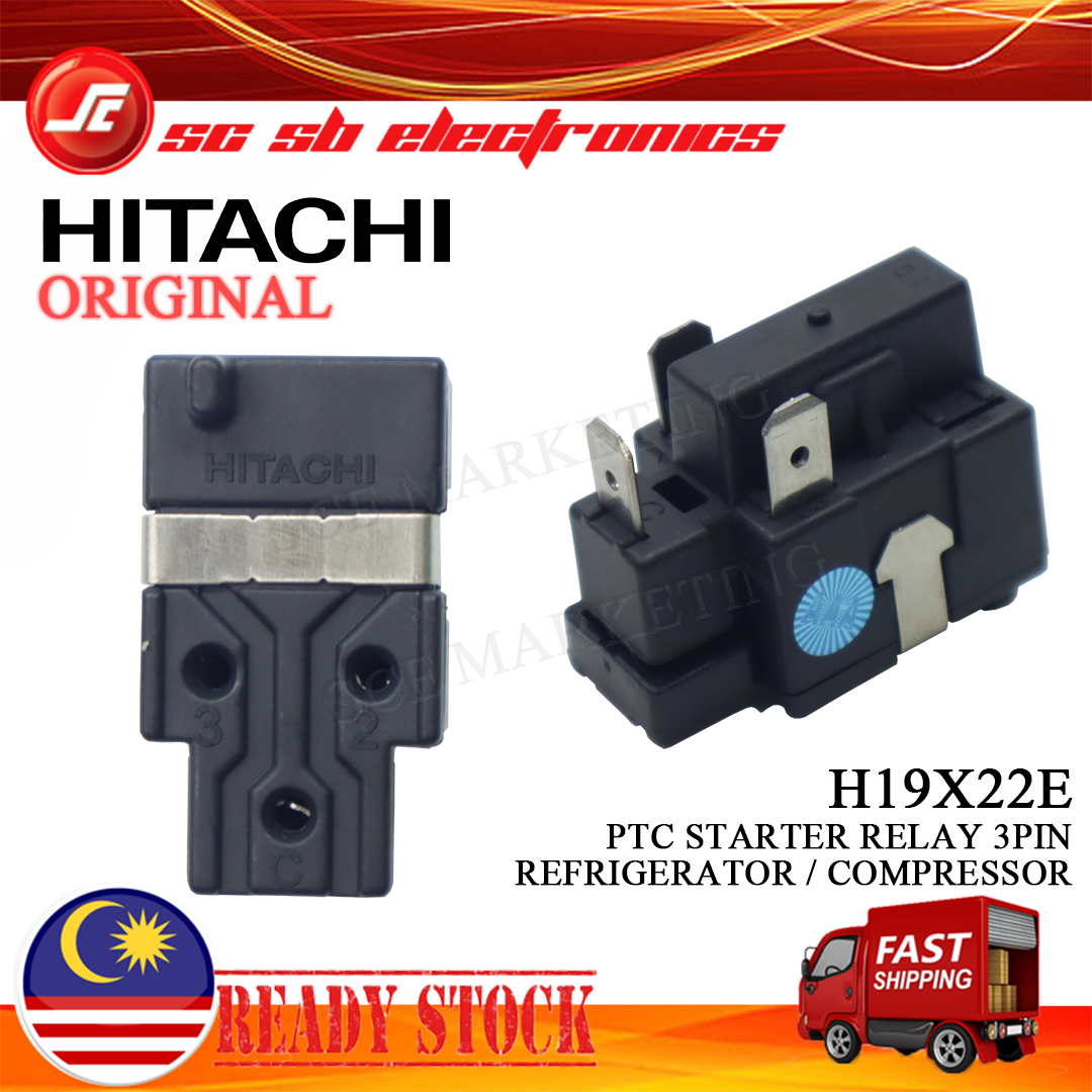 HITACHI REFRIGERATOR / FRIDGE / FREEZER PTC STARTER RELAY / COMPRESSOR ...