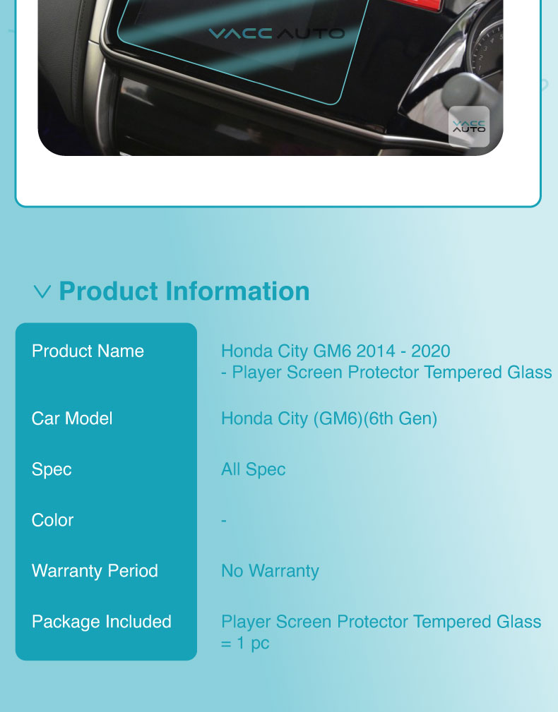 Honda City GM6 T9A 6th Head Unit Screen Center Console Multimedia ...
