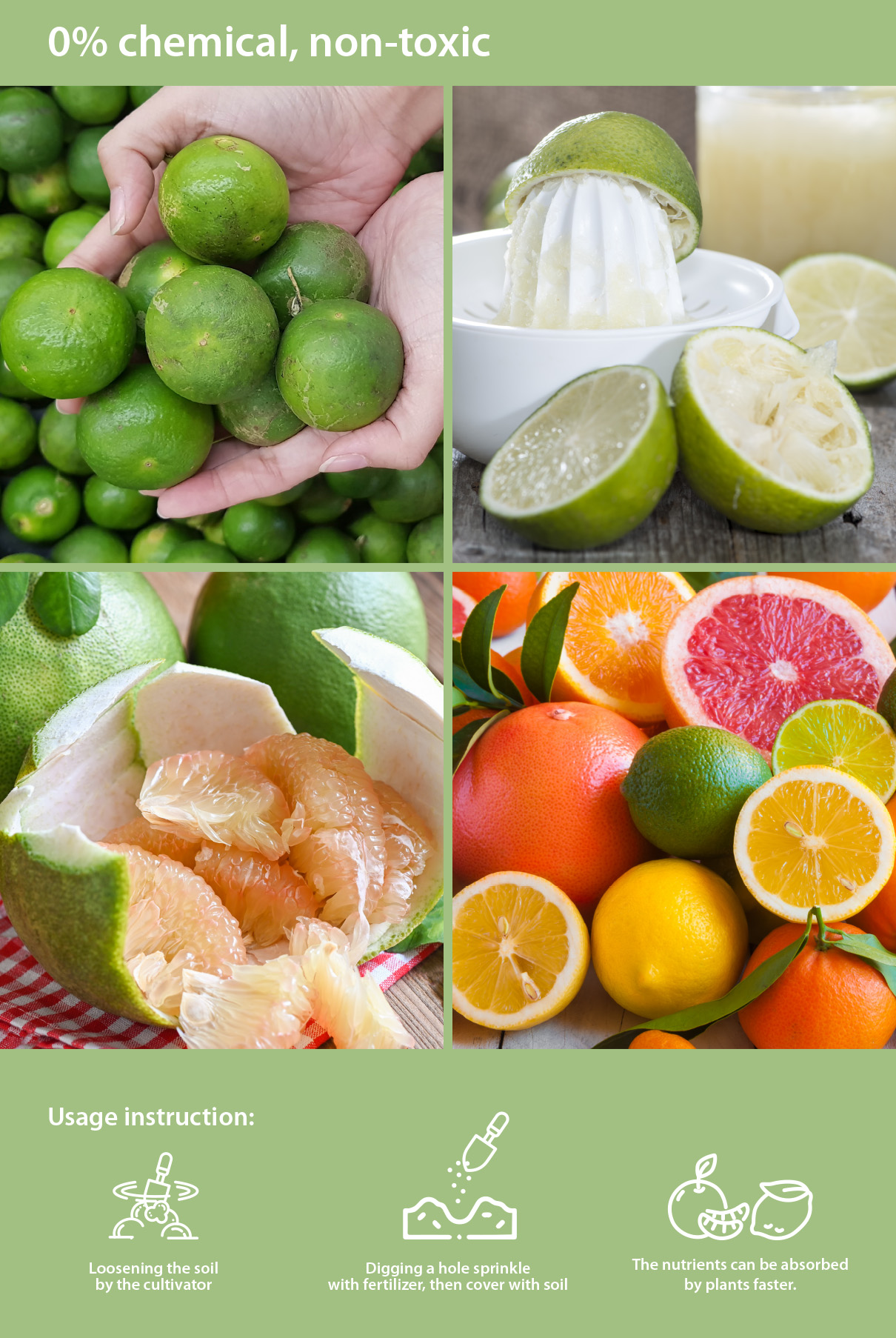 Ready Stock | Baba Mr Ganick Citrus & Lime Fertilizer (400gm) | Organic ...