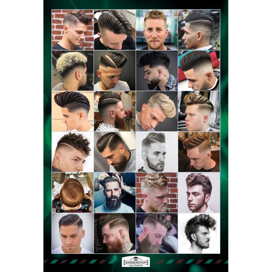 Barber Shop Salon Poster 56.8cm x84cm Haircut Men Poster Pictures ...