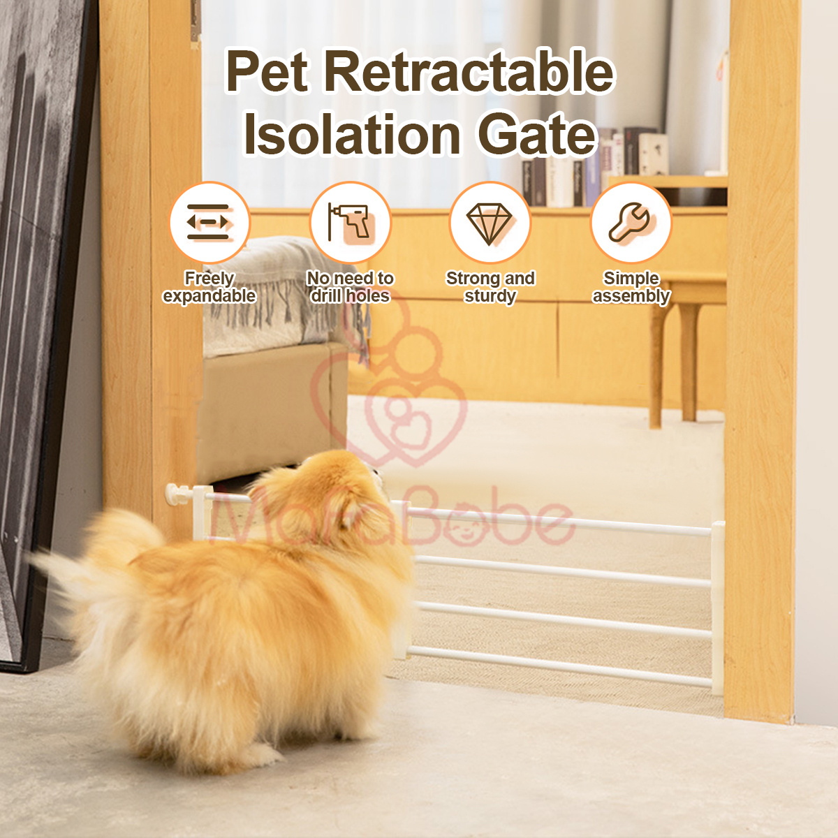 MafaBabe Pet fence safety gate partition safety gate pet railing ...