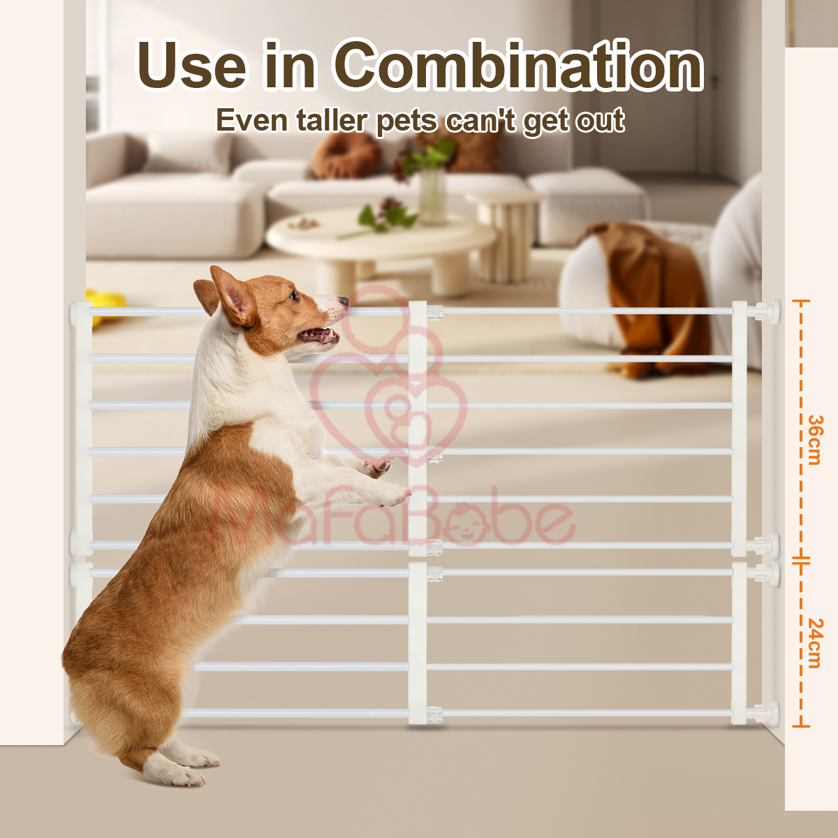 MafaBabe Pet fence safety gate partition safety gate pet railing ...