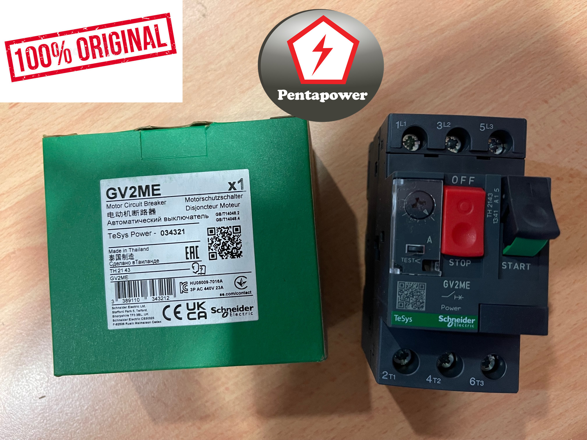 SCHNEIDER GV2ME MOTOR CIRCUIT BREAKER (GV2ME05 GV2ME06 GV2ME07 GV2ME08 ...