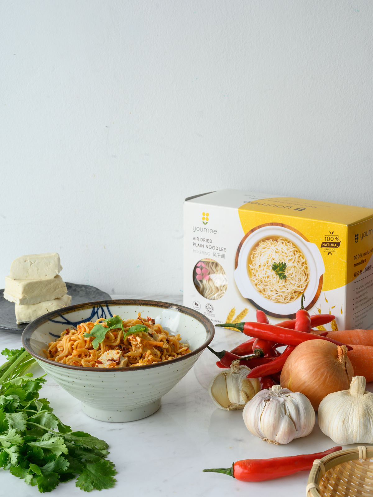 Youmee All Natural Air-Dried Plain Noodle (1 Box)HALAL | Shopee Malaysia