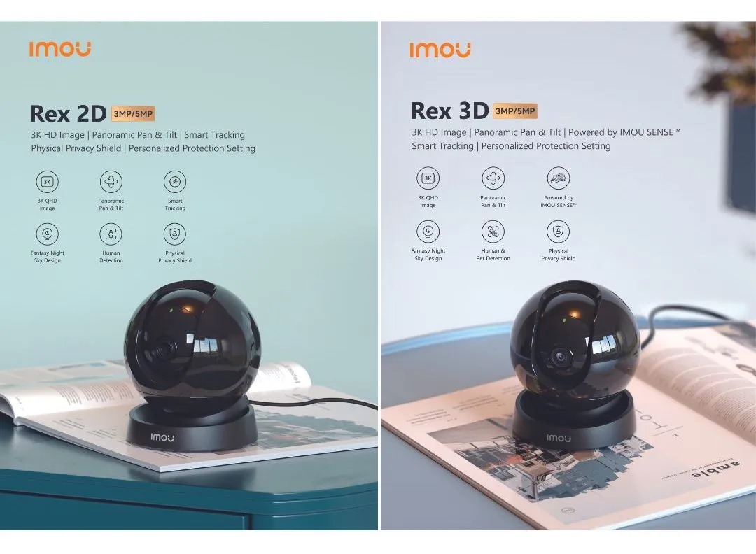Dahua IMOU Rex 2D/3D 5MP 3K Security CCTV Camera H.265 Wireless Wi-Fi ...