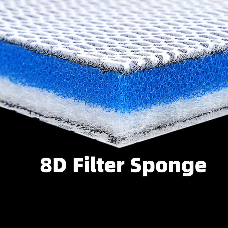 SLEN Aquarium 8D Filter Sponge 8 Lapisan Sponge Biochemical Filter ...