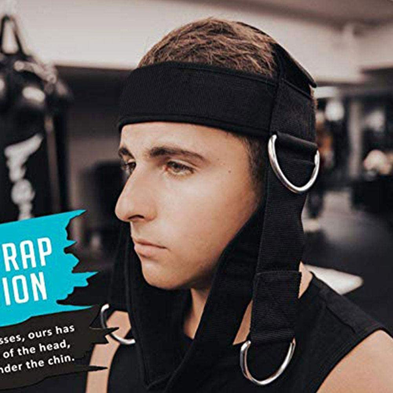 3H Fitness Head Neck Harness For Weightlifting Fitness Belt Chain Strap ...