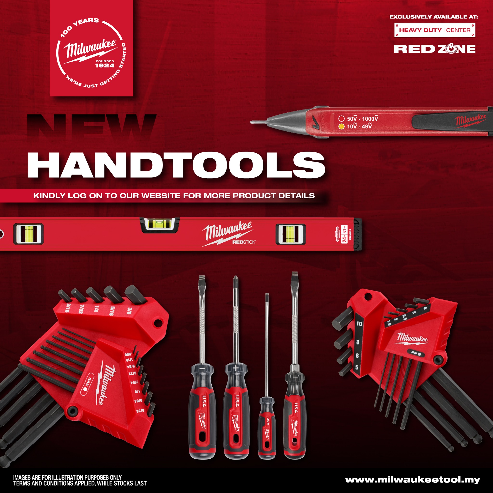 MILWAUKEE 9-KEY L-STYLE BALL POINT END HEX KEY SET – METRIC / 9PCS ...