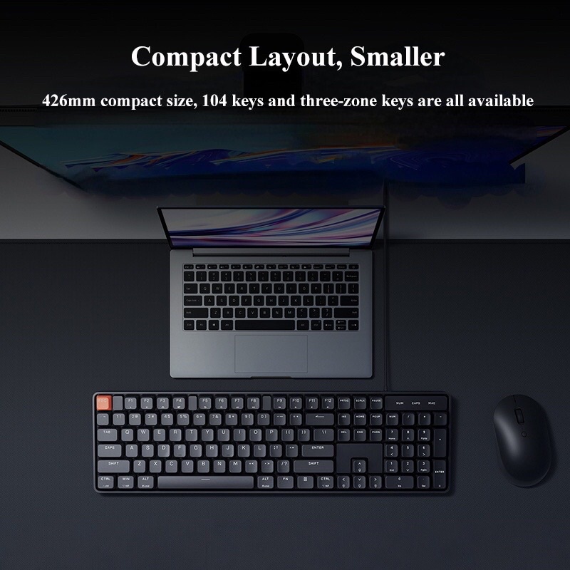 Xiaomi Mi Wired Mechanical Keyboard, 104 Full Key, 6 Backlight Design ...