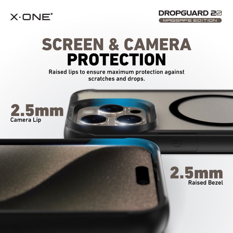 X.One Dropguard 2s Magnetic Case for iP 15 Pro Max iP 15 Pro iP 15 Plus ...