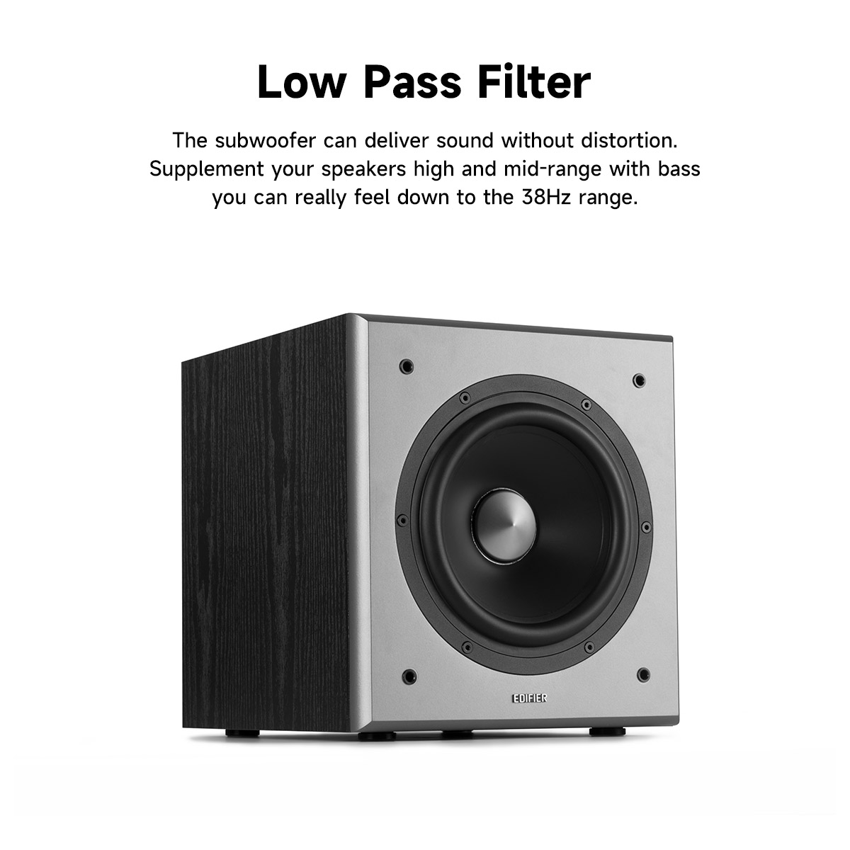 Edifier T5 8" Woofer Active Subwoofer - 70W RMS | Wooden Enclosure ...