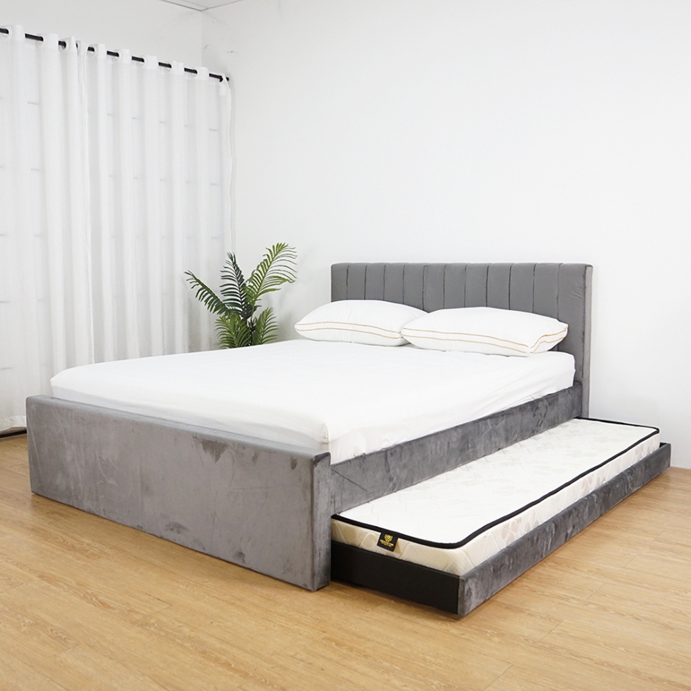Furniture Direct Pull out bed LEWIS queen size fabric pull out bed ...