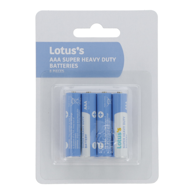 Lotus's Super Heavy Duty Batteries AAA (8 Pcs) | Shopee Malaysia