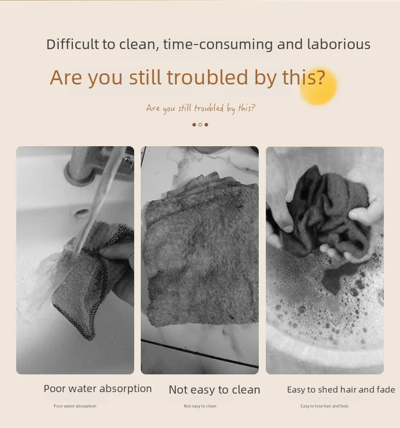 Tradlux 20pcs Kitchen Towel Super Absorbent Cleaning Cloth Dish cloth ...