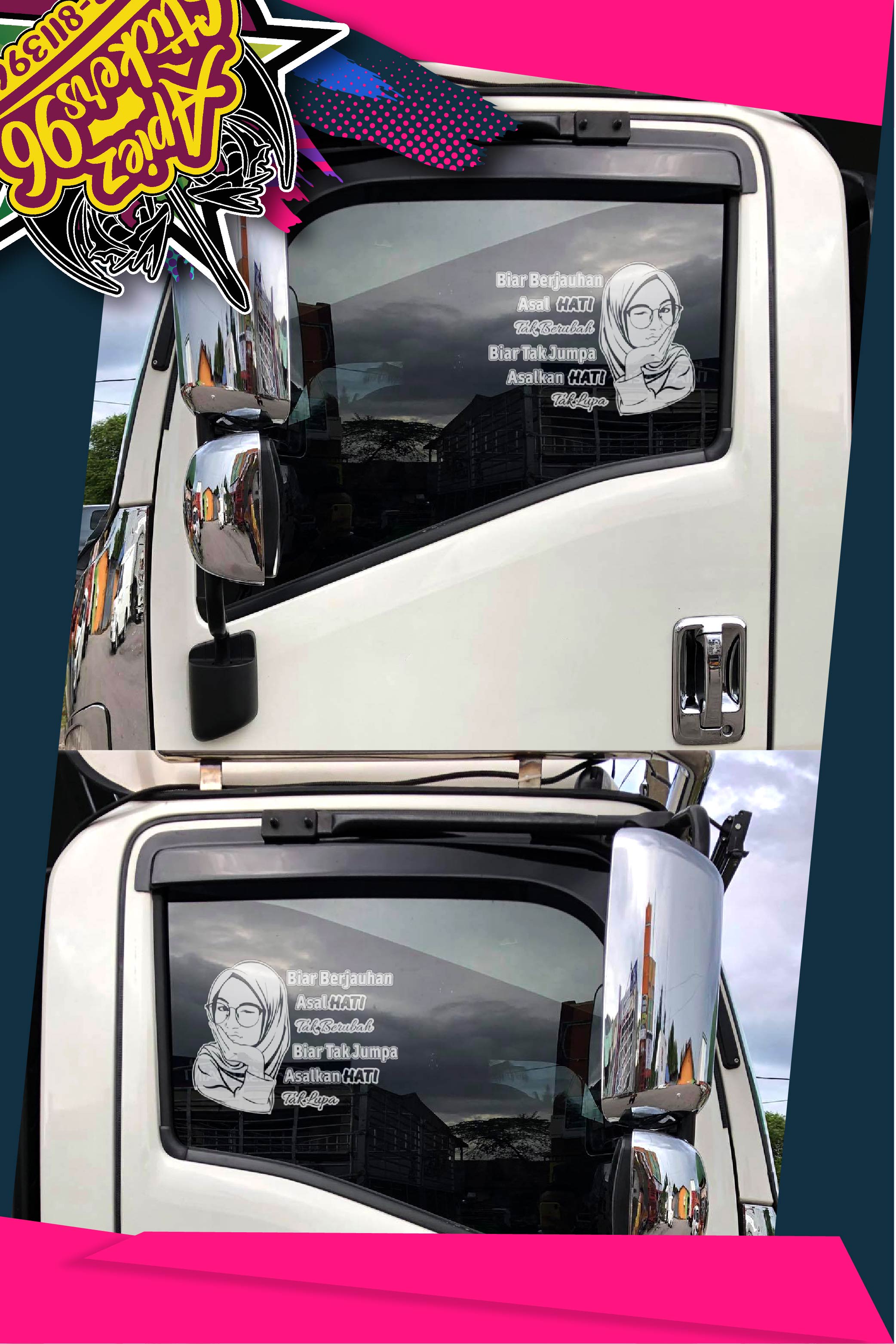 Sticker Biar Berjauhan Asa Hati Tak Berubah / Sticker Lori / Sticker ...