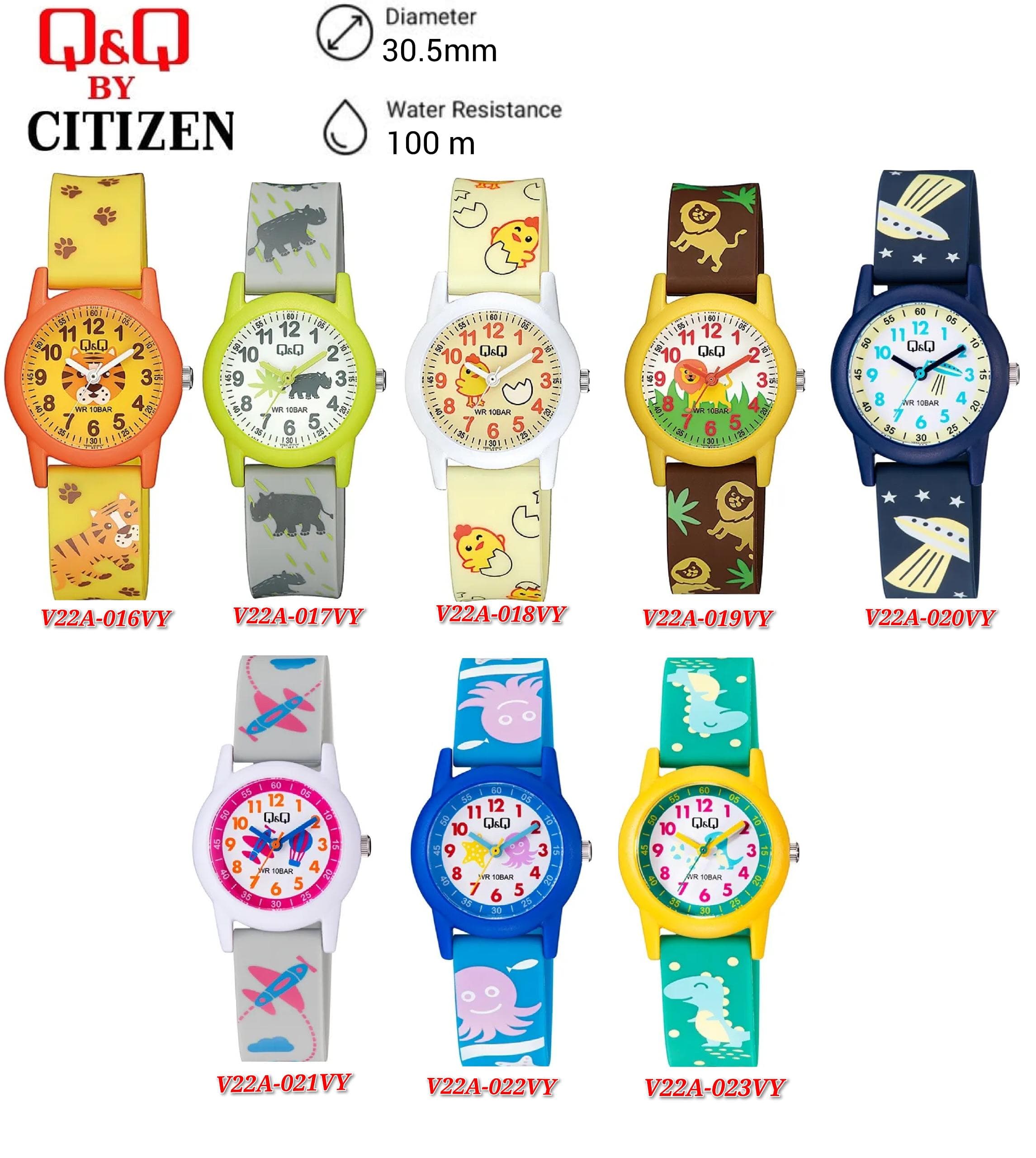 Q&Q Japan by Citizen Kids Resin Analogue Watch V22A . | Shopee Malaysia