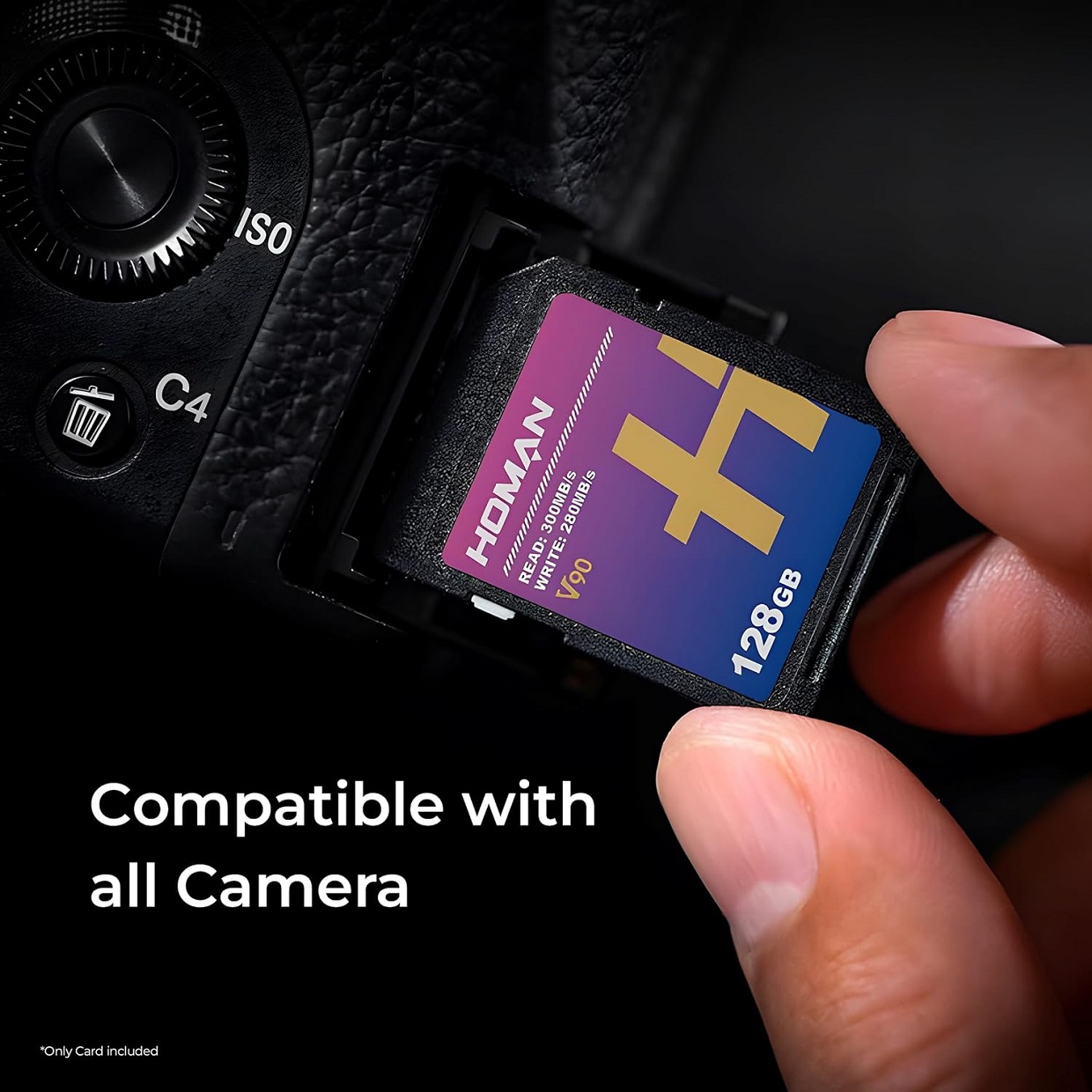 HOMAN SDXC UHS-II SD CARD V90 MEMORY CARD FOR FULL HD, 8K+ AND RAW ...