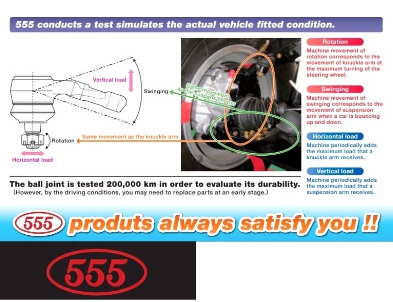 JAPAN 555 TOYOTA HILUX VIGO KUN25 KUN26 REVO GUN125 126 INNOVA TGN40 ...