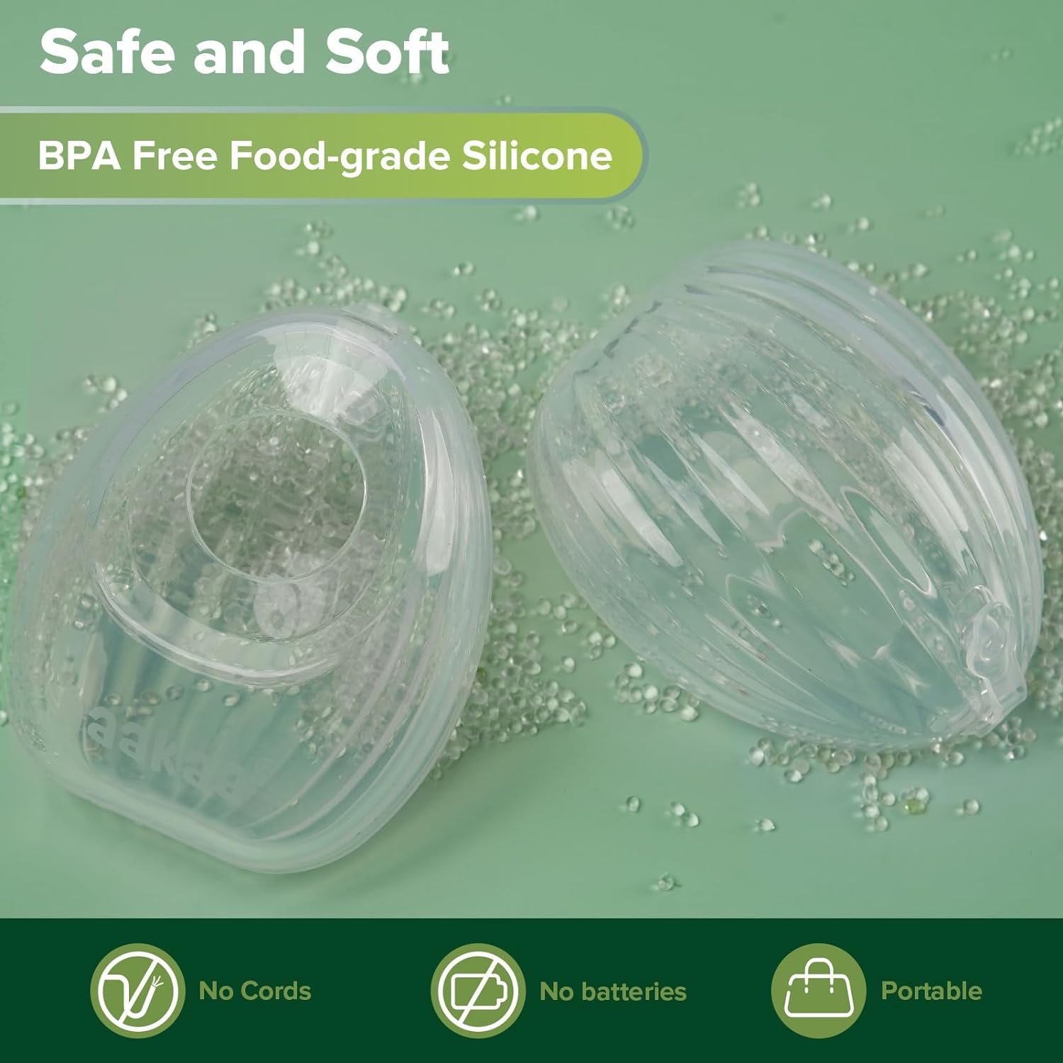 HaaKaa Ladybug Silicone Breast Milk Collector/ Shell Wearable Silicone Breast Pump, Silikon Pam ...