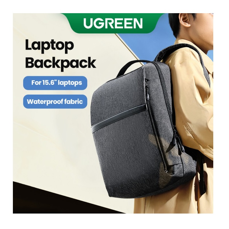 UGREEN 15.6" Laptop Backpack B02 - Dark Grey (LP664-90798) | Shopee Malaysia