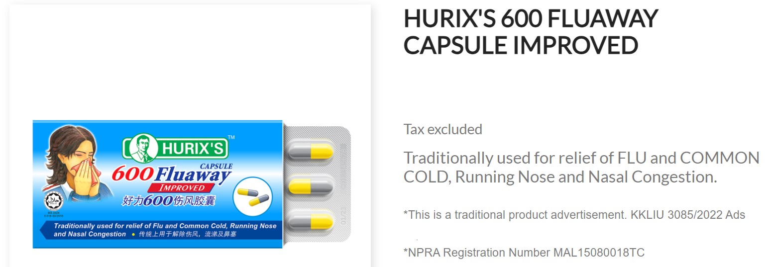 💥 Hurix's 600 / 900 / 1000 / Toothache / Phlegm / Throat Capsules 6's ...